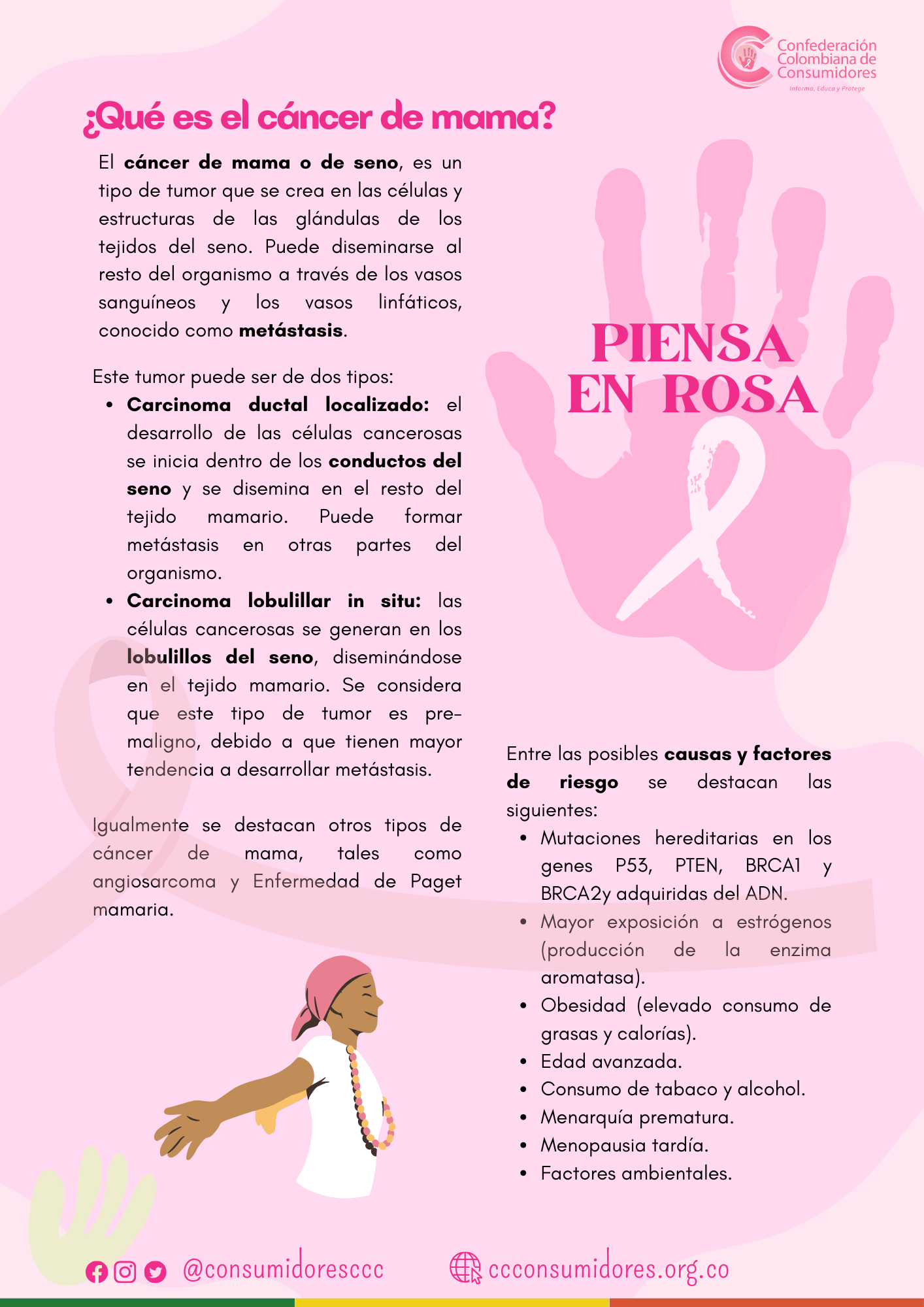 Día Internacional de la Lucha contra el Cáncer de Mama - Confederación Colombiana de Consumidores